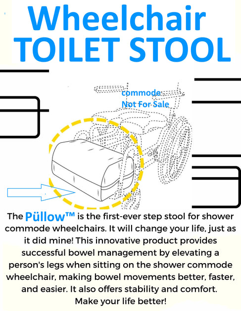 The Püllow™ Mobile Commode Step Stool – CushPocket® Wheelchair Company